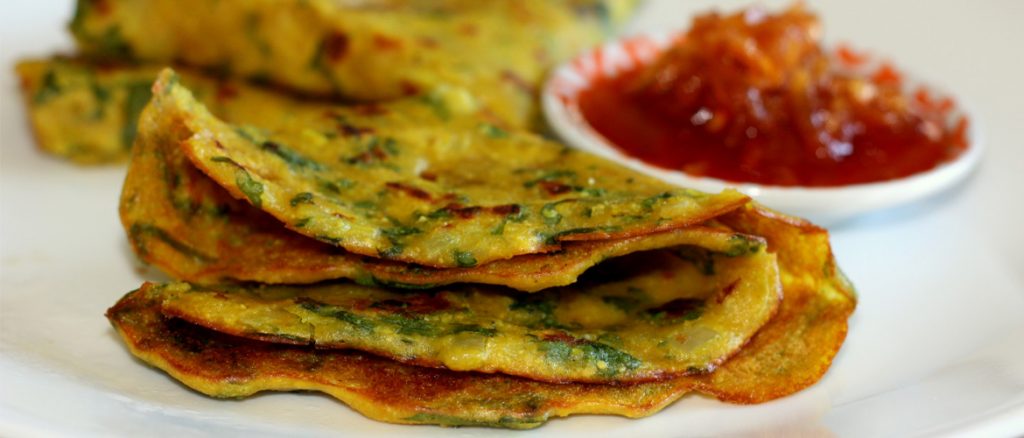 Sprout Chilla - an excellent home made fast food